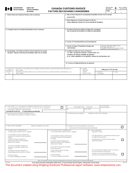 Download International Invoice Forms