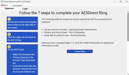 Filing Your Export Shipment through the Automated Export System (AES)