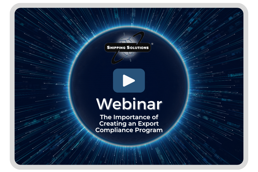 The Importance of Creating an Export Compliance Program webinar