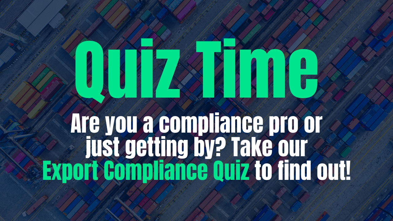 Export Compliance Quiz